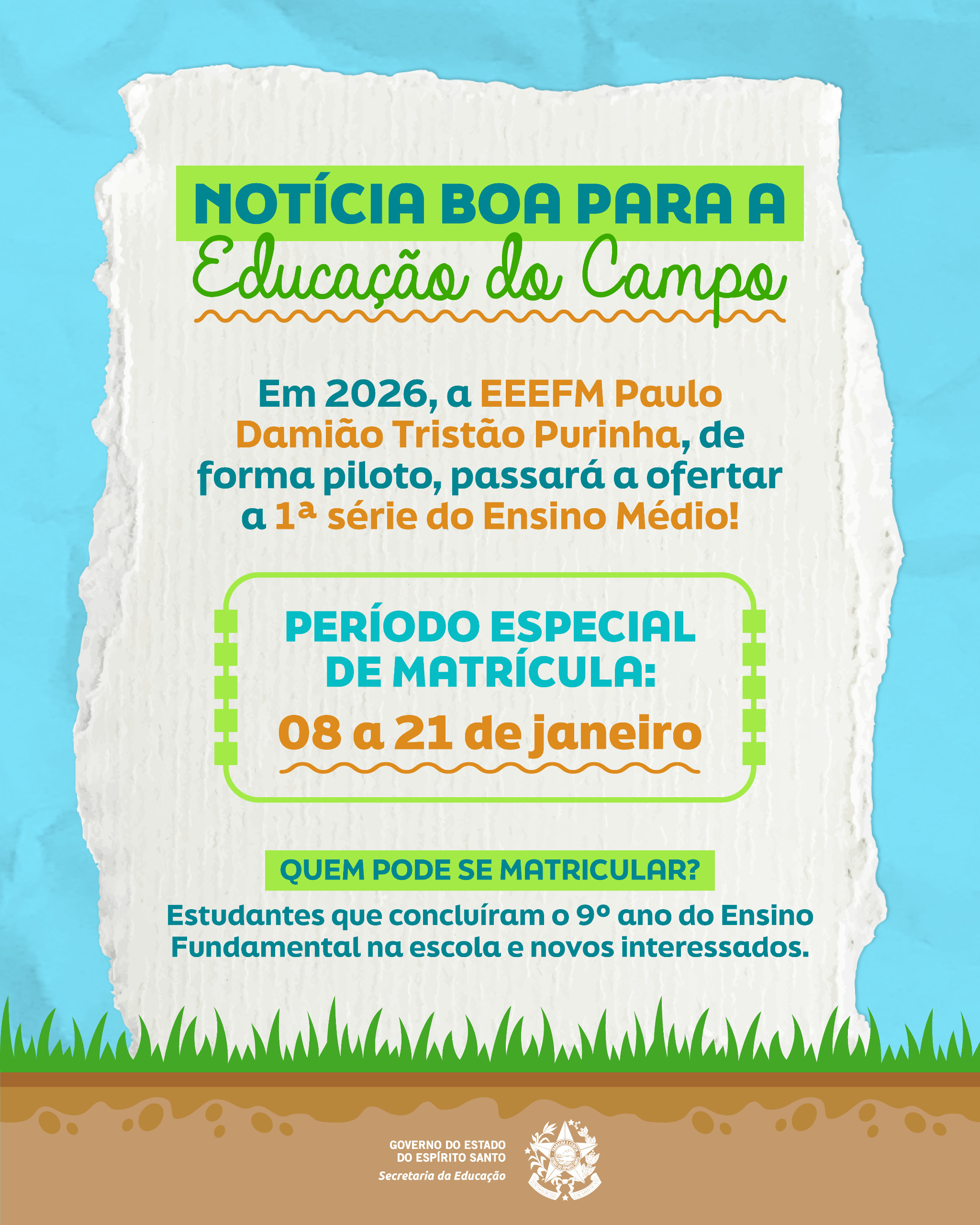SEDU - Governo do Estado amplia oferta de Ensino Médio em escola ...
